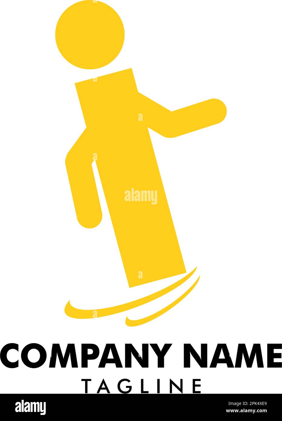 Falls Prevention Logo Vector Icon Illustration Stock Vector Image & Art ...