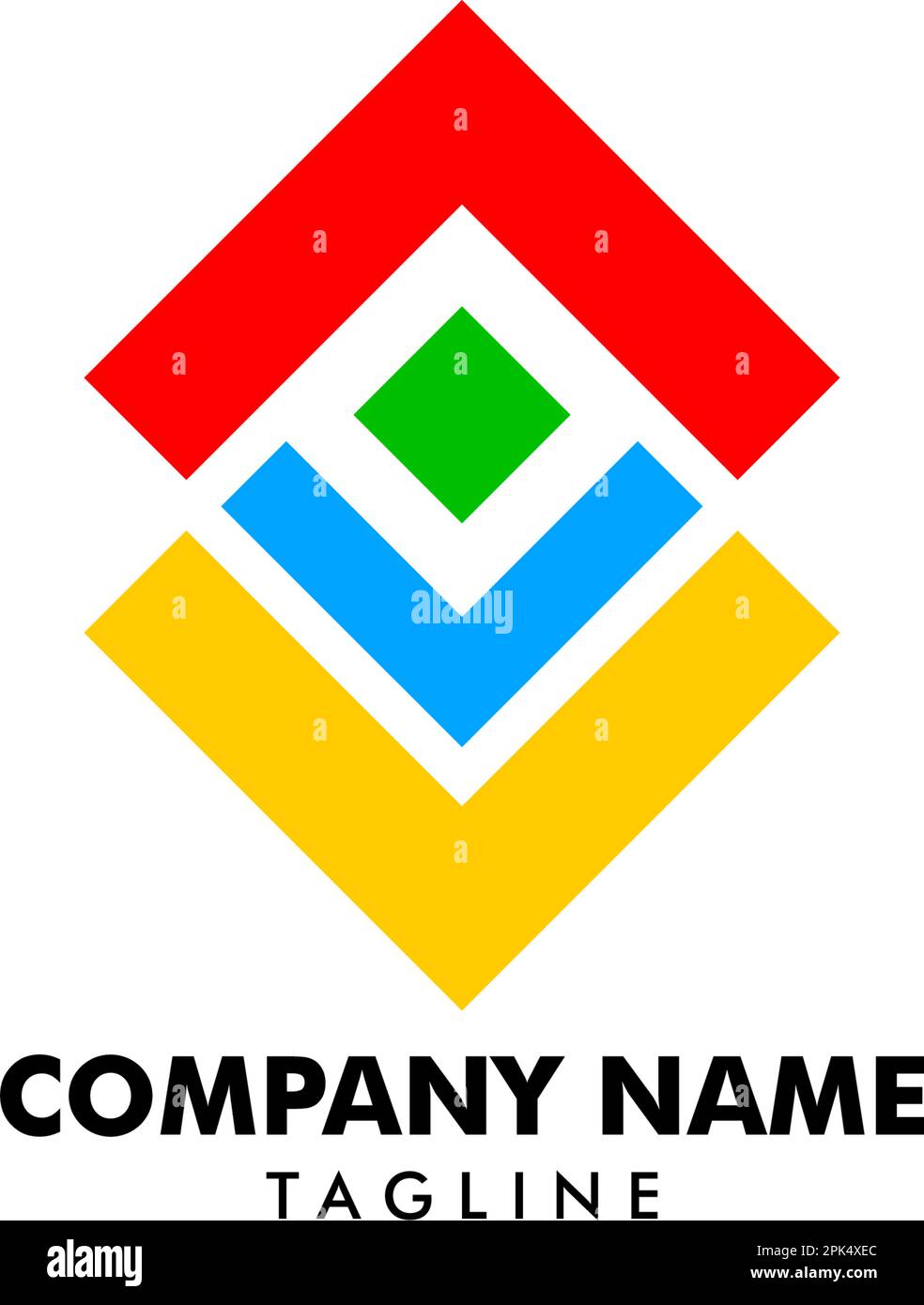 Abstract triangle design logo vector template Stock Vector Image & Art ...