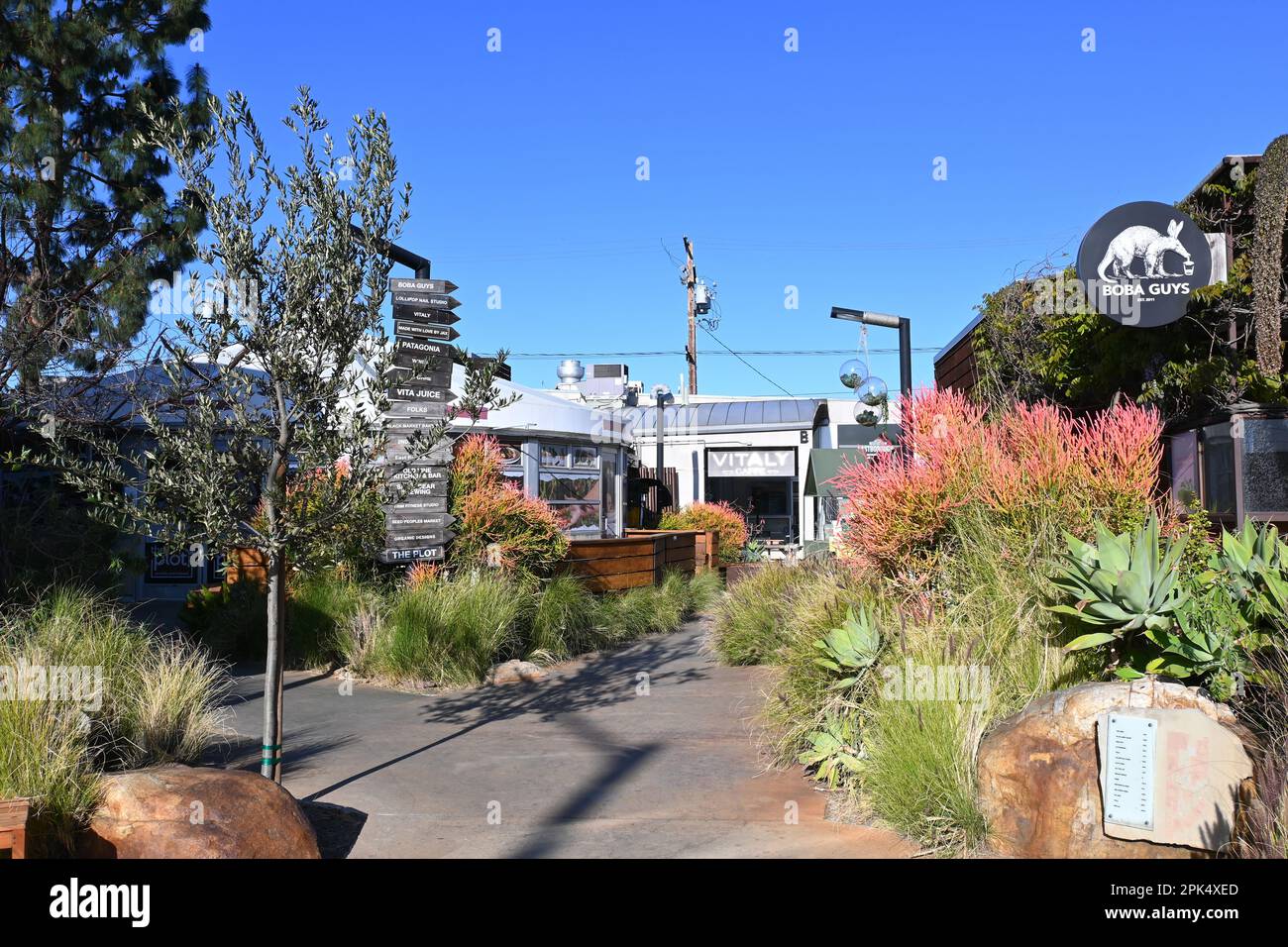 COSTA MESA, CALIFORNIA: 4 APR 2023: Boba Guys and Vitaly Cafee at The ...