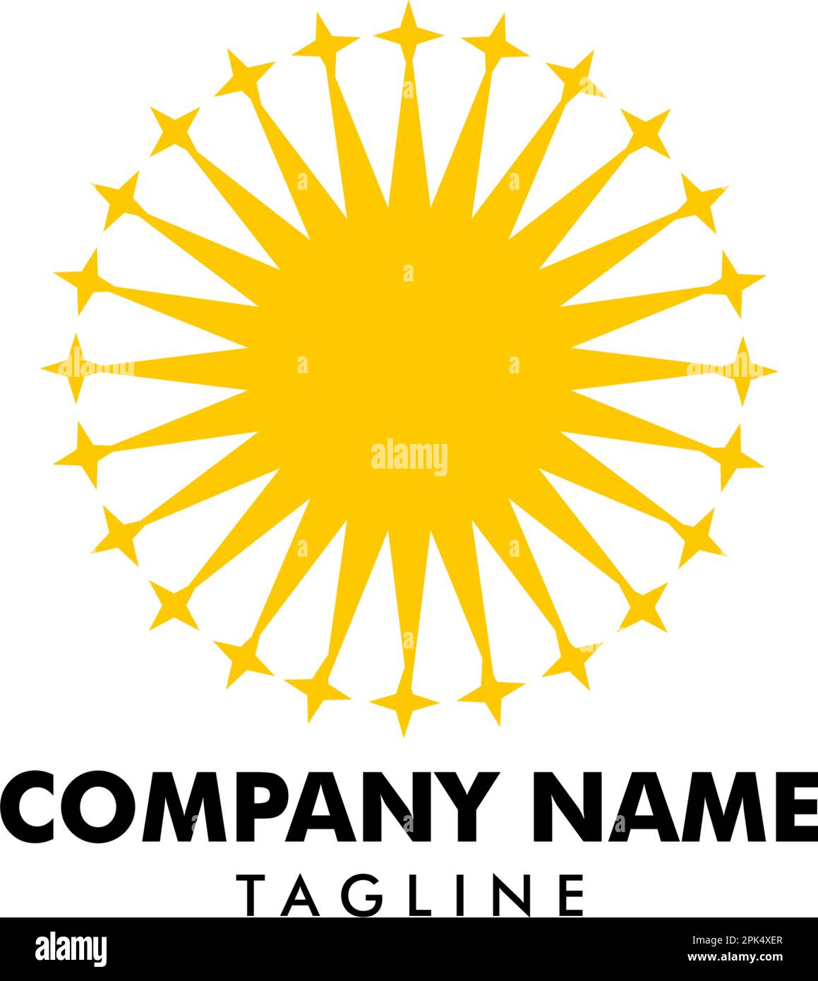 Abstract Sun Logo Design Template Stock Vector Image & Art - Alamy