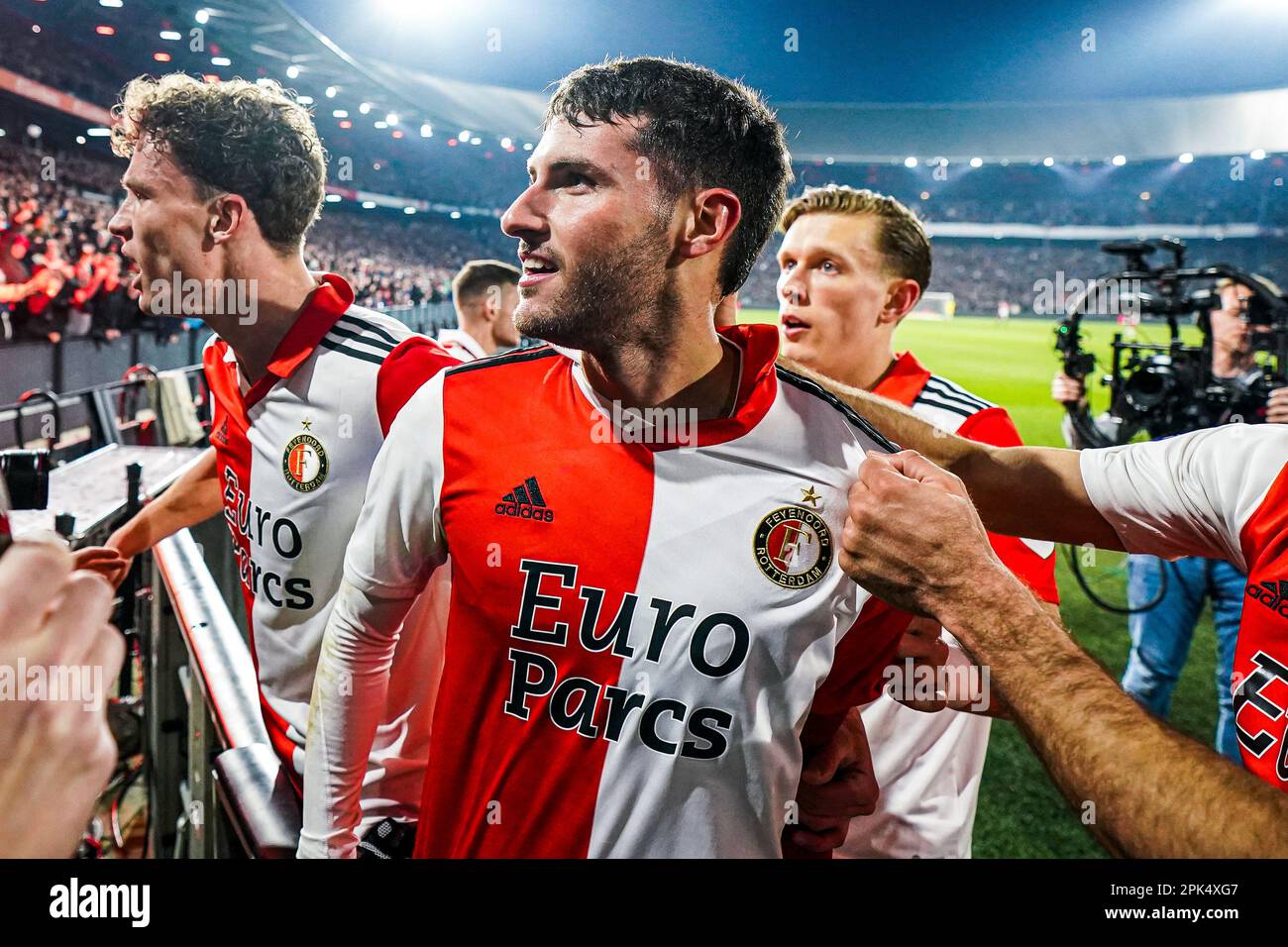 Rotterdam, Netherlands - 05/04/2023, Santiago Gimenez of Feyenoord ...