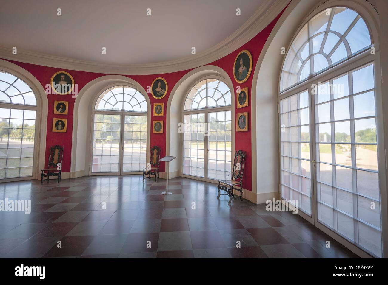 Lower Oval Hall at Charlottenburg Palace Interior - Berlin, Germany ...