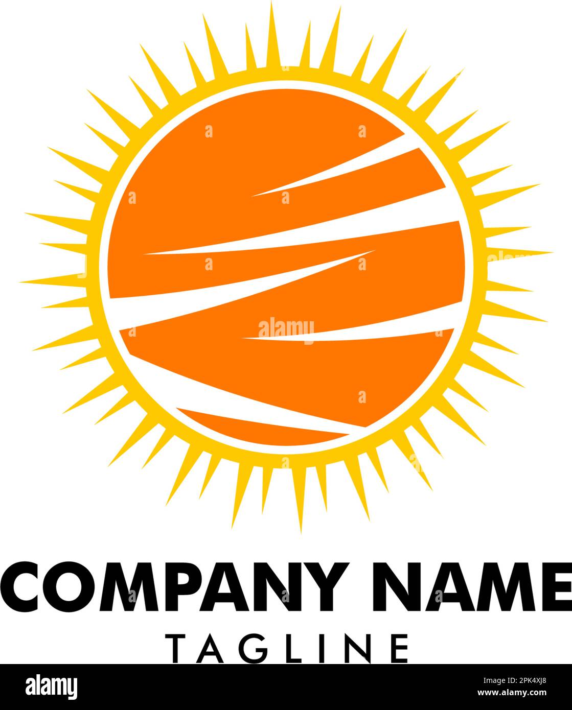 Abstract Sun Logo Design Template Stock Vector Image & Art - Alamy