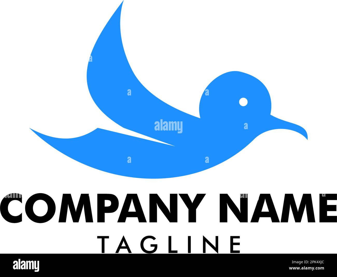 Abstract Bird Logo Design Vector Template Stock Vector Image & Art - Alamy