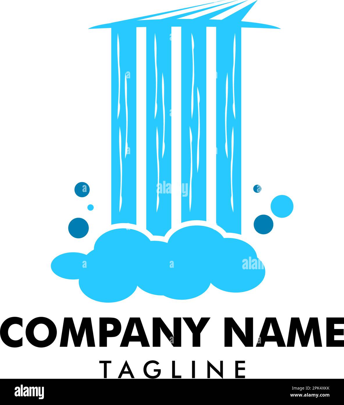 Waterfall logo icon vector illustration Stock Vector Image & Art - Alamy