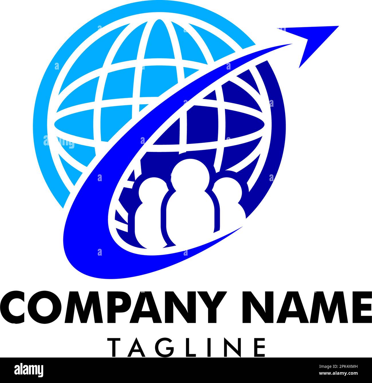 Global Travel Agency Logo Design Element Stock Vector Image & Art - Alamy