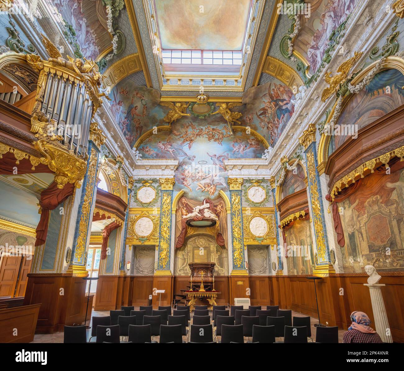 Palace Chapel at Charlottenburg Palace Interior - Berlin, Germany Stock ...