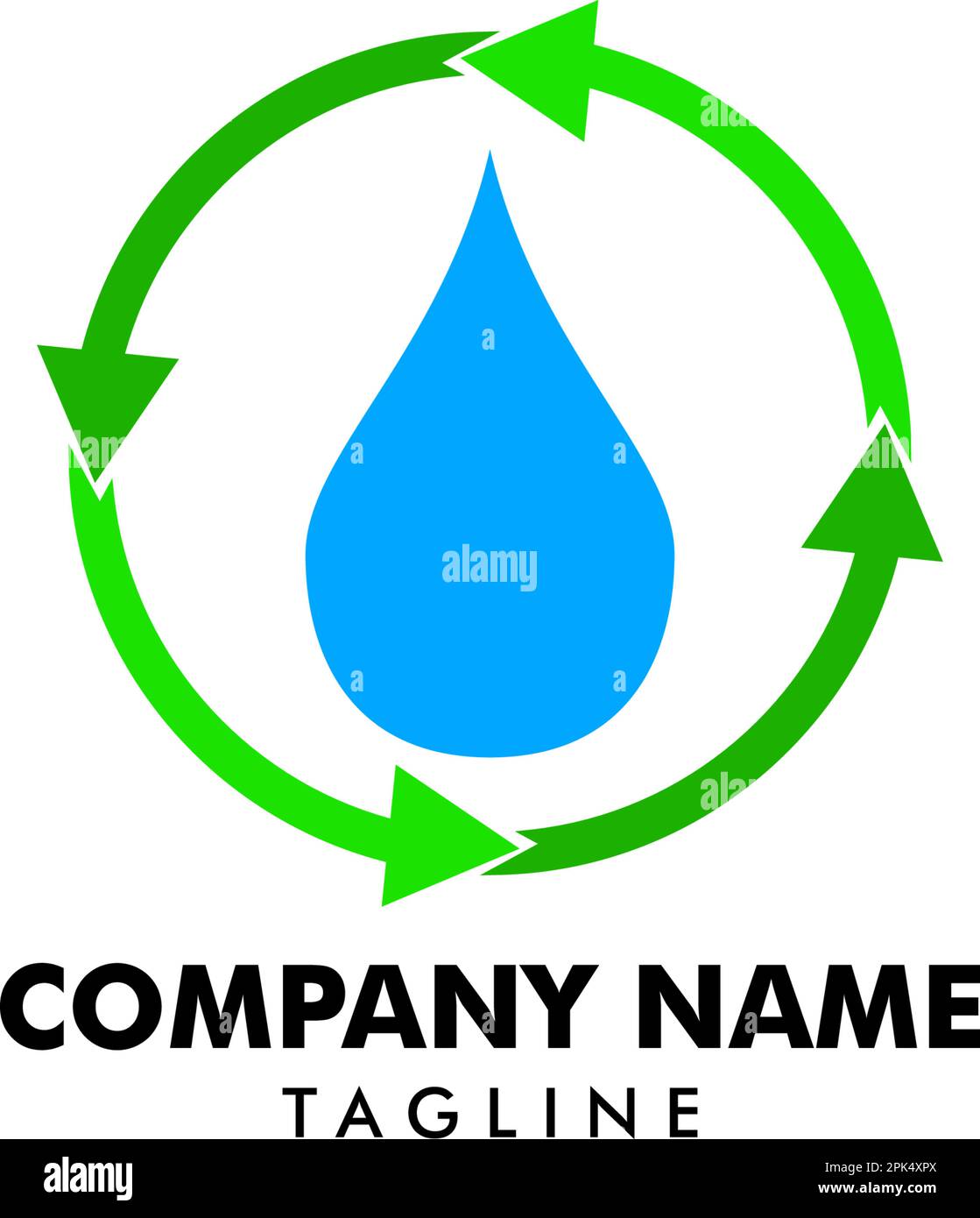 Green recycle clean aqua icon Cut Out Stock Images & Pictures - Alamy