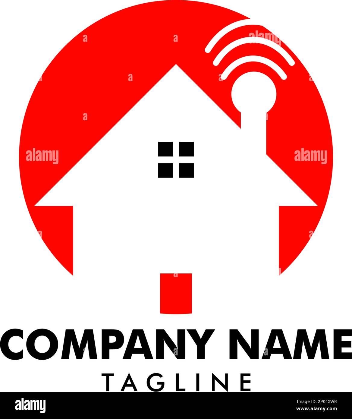 Wifi House Logo Design Element Stock Vector Image & Art - Alamy