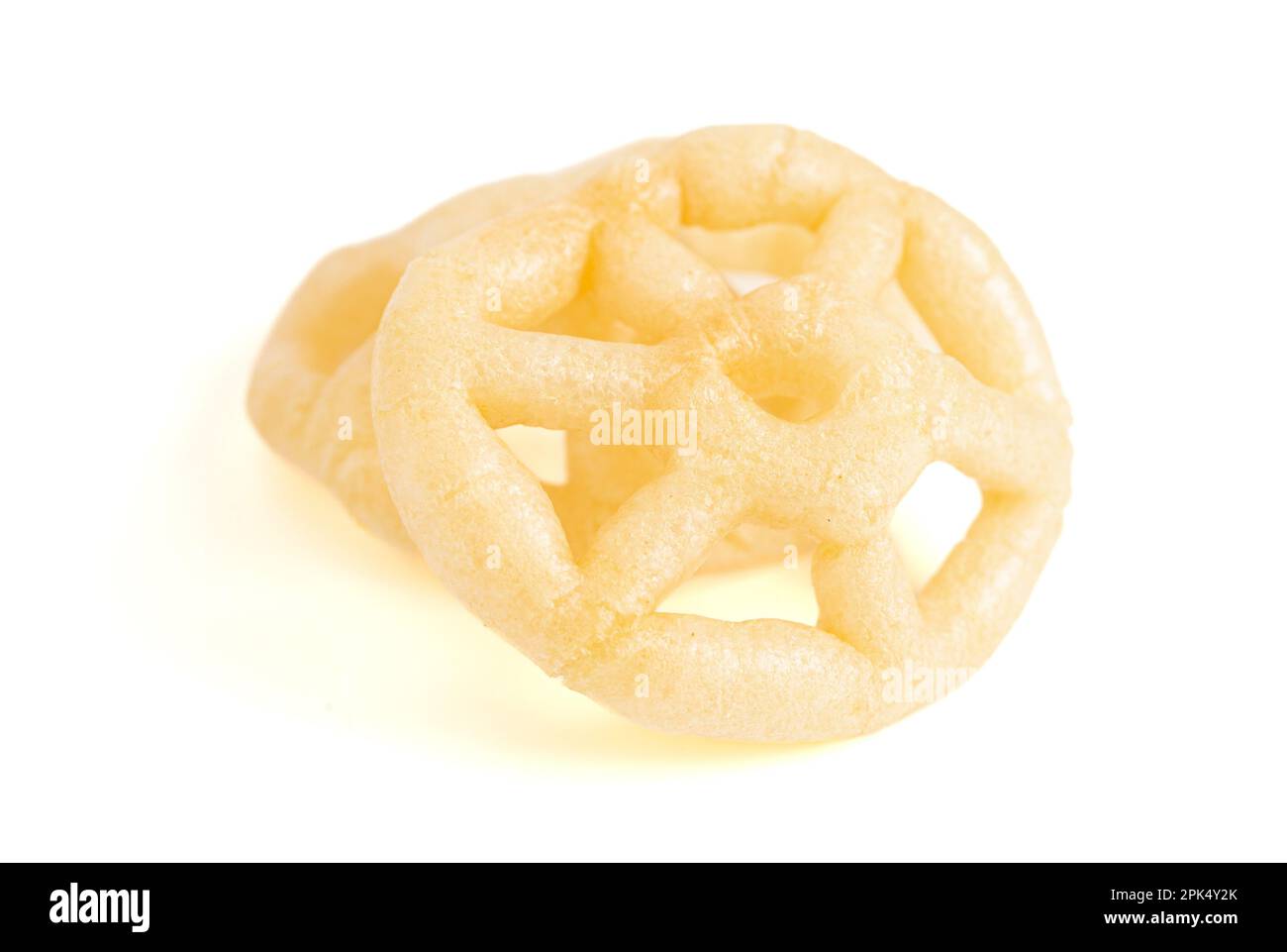 A Pair of Wheel Fryums Isolated on a White Background Stock Photo - Alamy