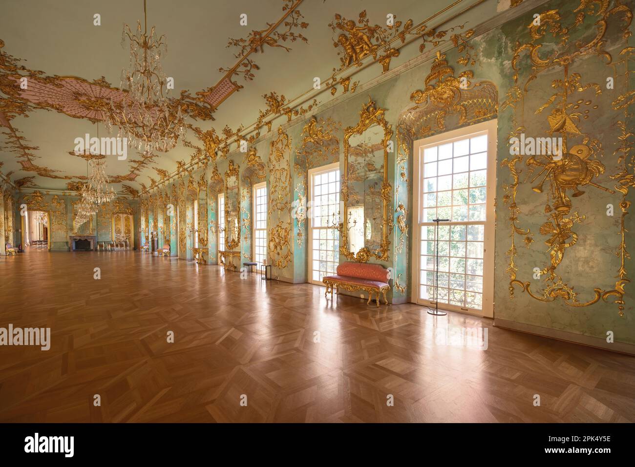 Golden Gallery at Charlottenburg Palace Interior - Berlin, Germany ...