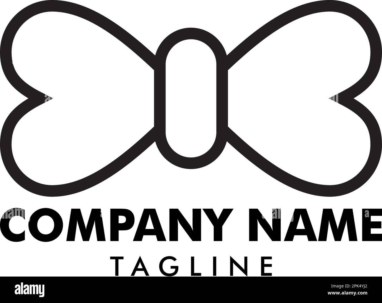 Bow tie logo hi-res stock photography and images - Alamy