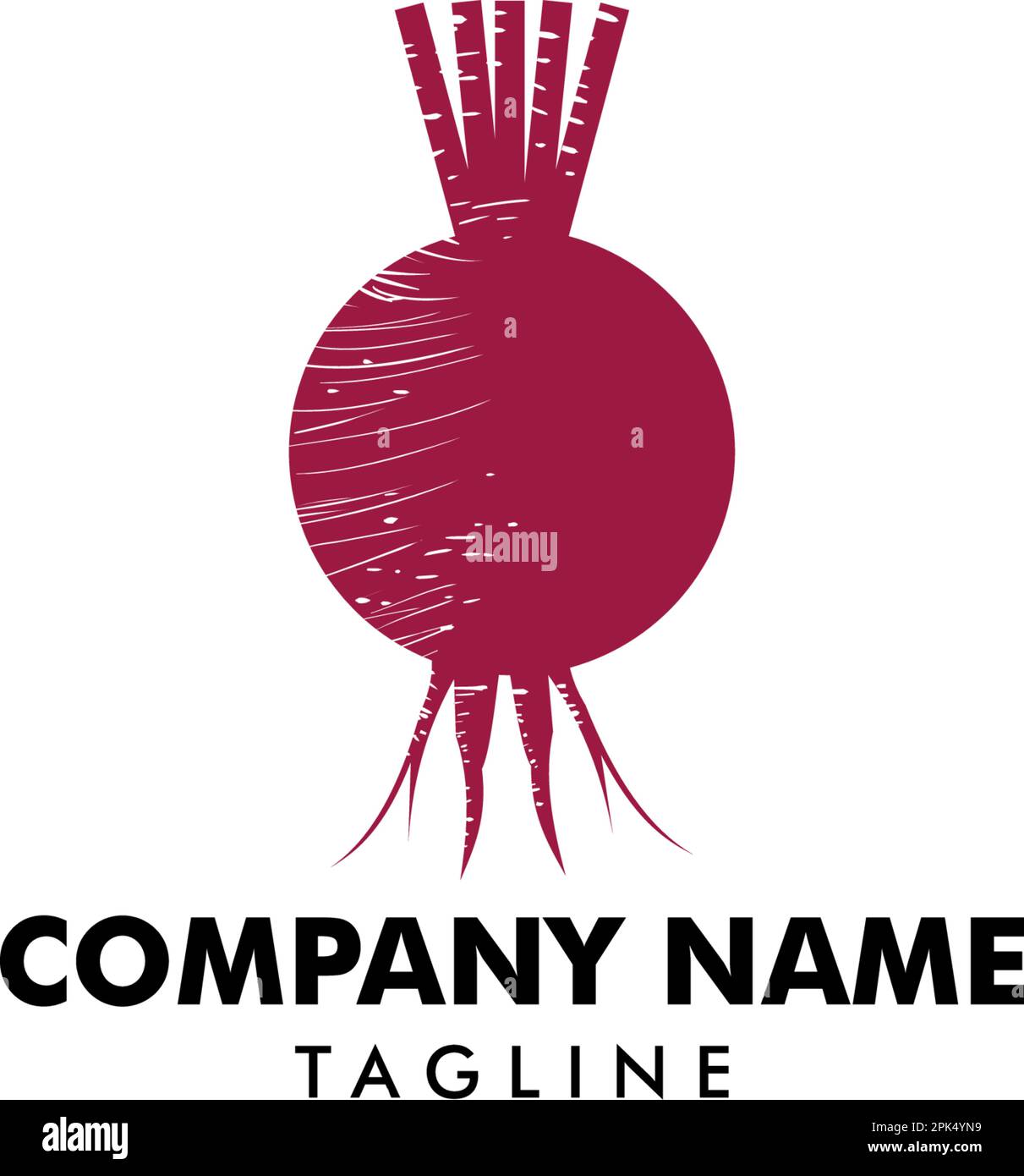 Beetroot vegetable logo icon template design Stock Vector Image & Art ...