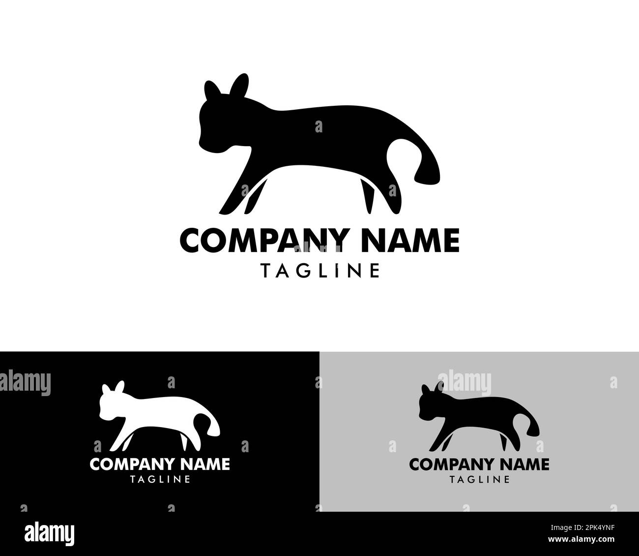 Cat Logo Design Vector Template Stock Vector Image & Art - Alamy