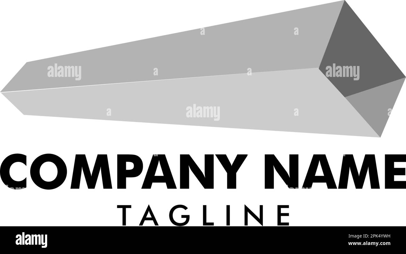 Steel square tube metalwork logo vector illustration Stock Vector Image ...