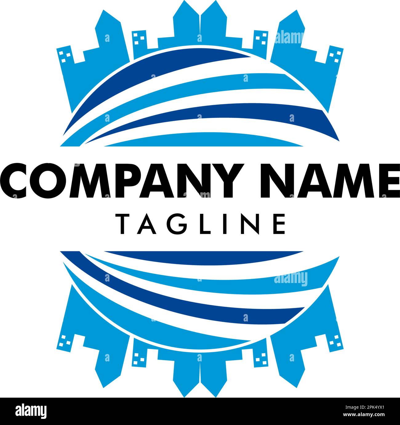 Town Logo Template Design Vector Stock Vector Image & Art - Alamy