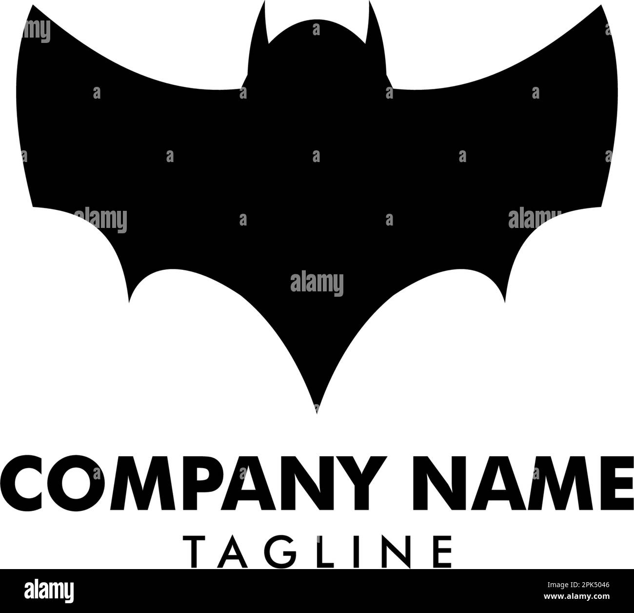 Bat icon logo vector illustration Stock Vector Image & Art - Alamy