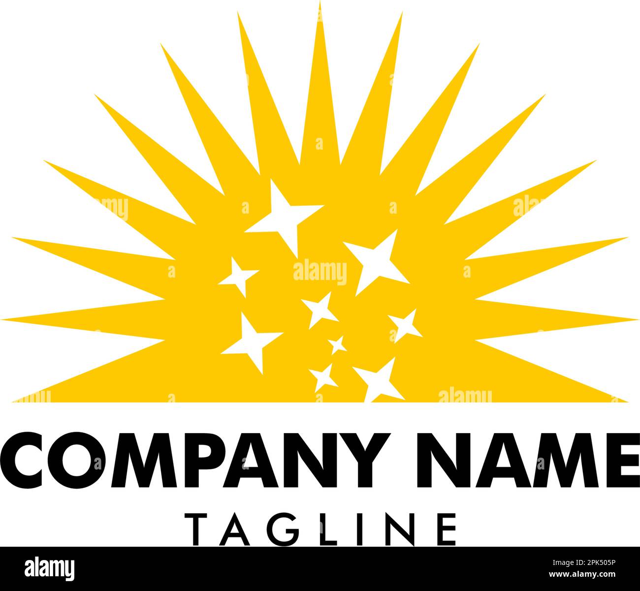 Abstract Sun Logo Design Template Stock Vector Image & Art - Alamy