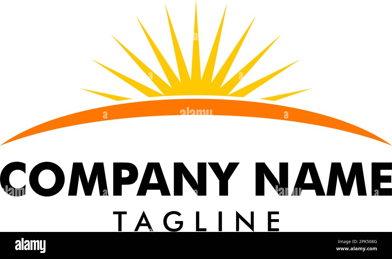 Abstract Sun Logo Design Template Stock Vector Image & Art - Alamy