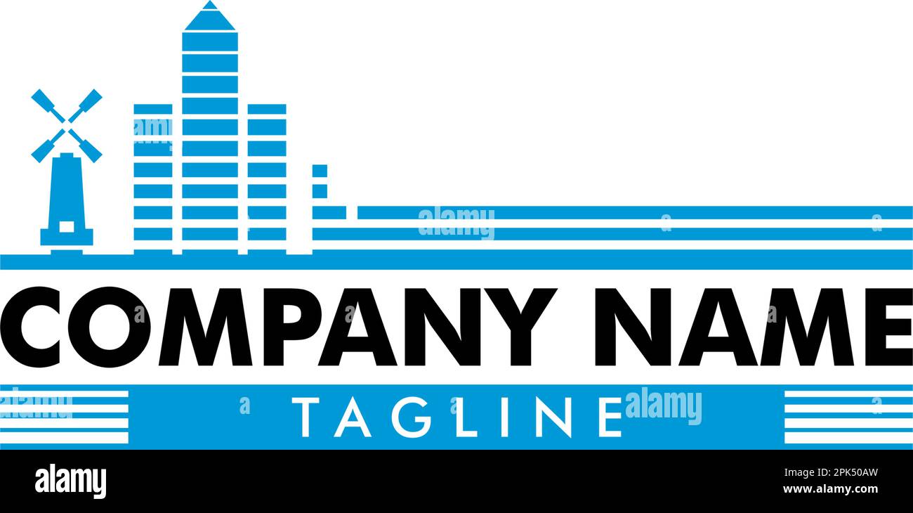 Town Logo Template Design Vector Stock Vector Image & Art - Alamy