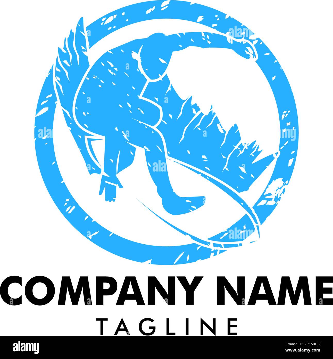 Surfer logo design vector template Stock Vector Image & Art - Alamy