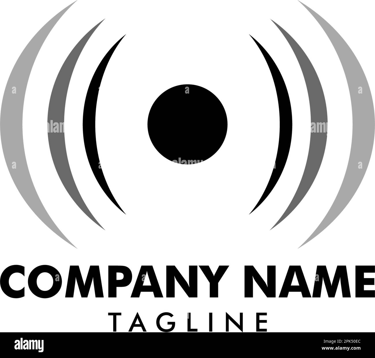 Audio Speaker Vector Logo Template Design Stock Vector Image & Art - Alamy