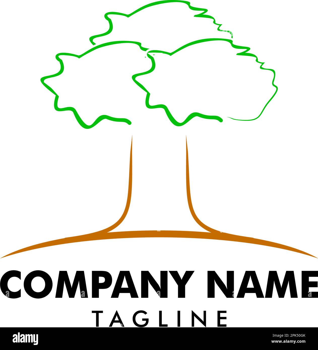 Tree logo template vector icon illustration Stock Vector Image & Art ...