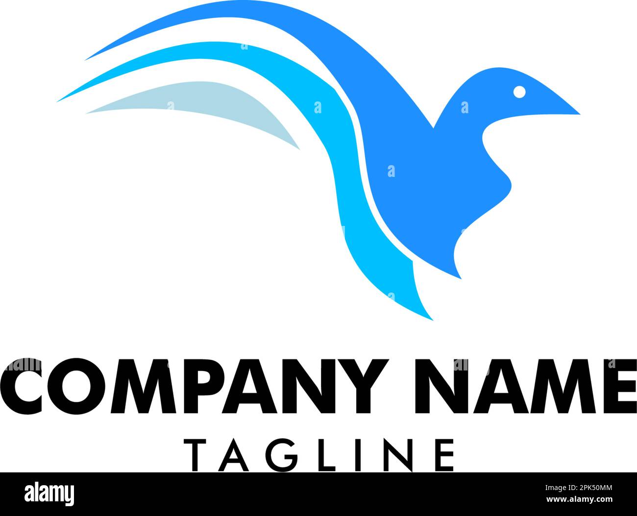 Abstract Bird Logo Design Vector Template Stock Vector Image & Art - Alamy