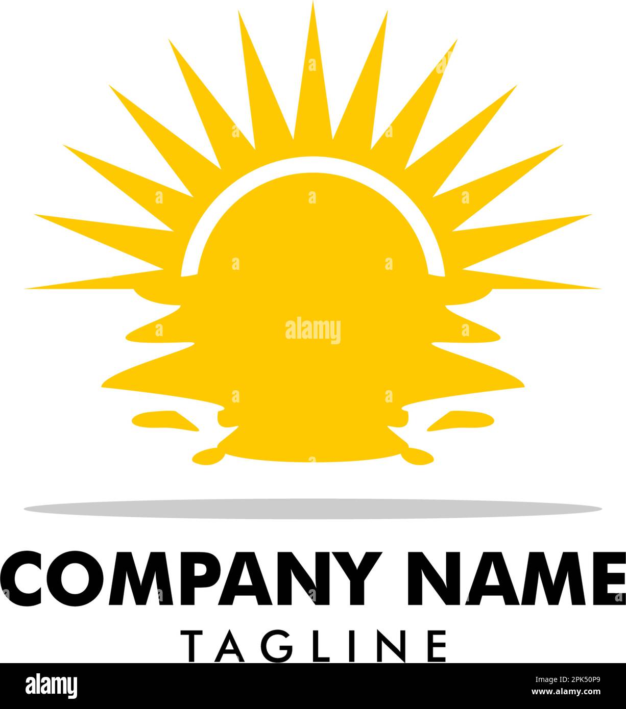 Abstract Sun Logo Design Template Stock Vector Image & Art - Alamy