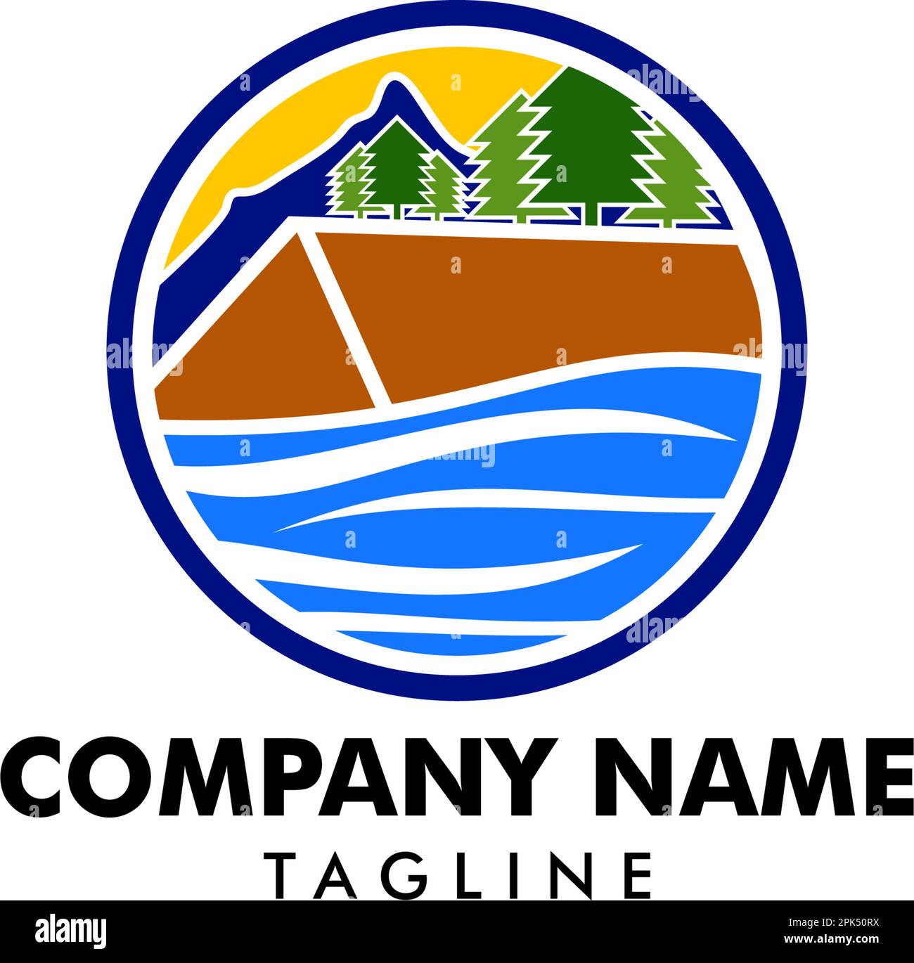 Summer Camp Logo Template Design Vector Stock Vector Image & Art - Alamy