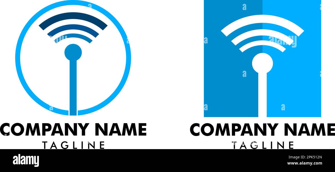Set of Wifi logo icon connection symbol vector Stock Vector Image & Art ...
