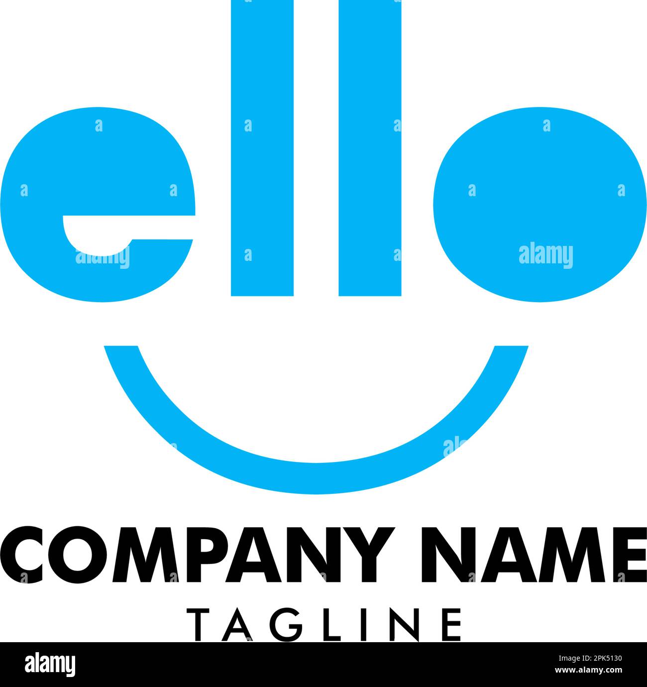 Smile Icon Logo Vector Template Design Stock Vector Image & Art - Alamy