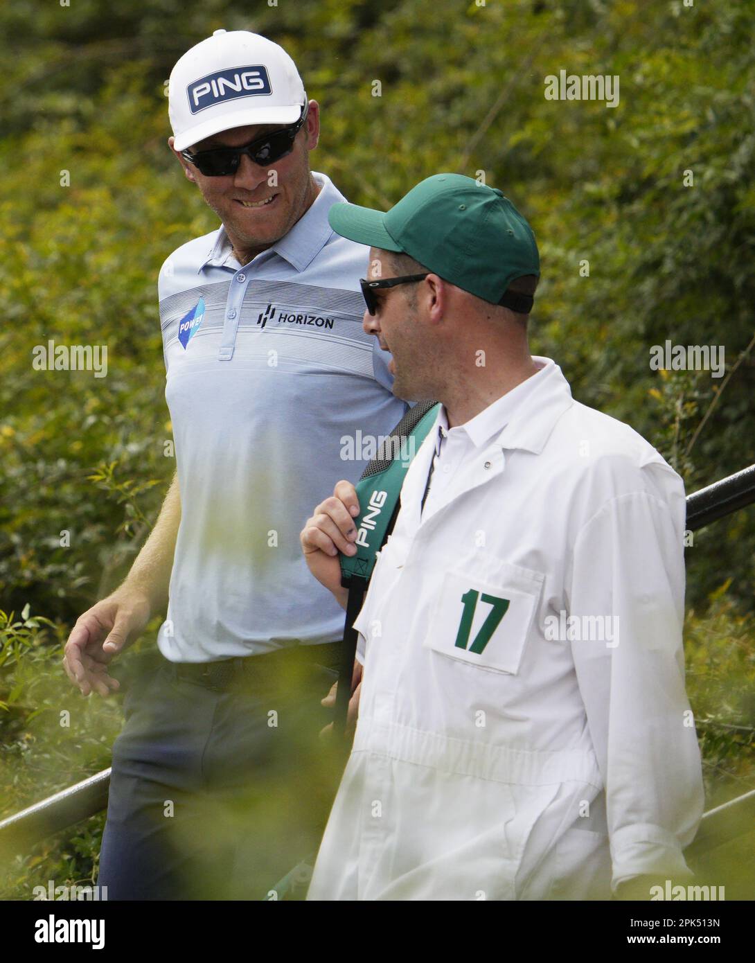 Augusta, United States. 05th Apr, 2023. Seamus Power of Ireland walks ...