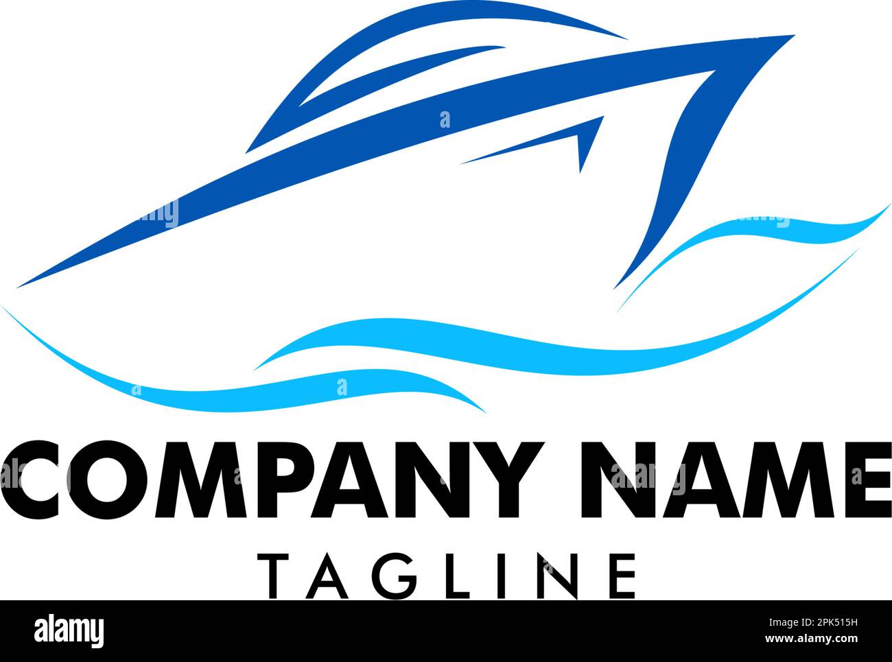 Speed boat logo design template, Sea boat logo design concept Stock ...