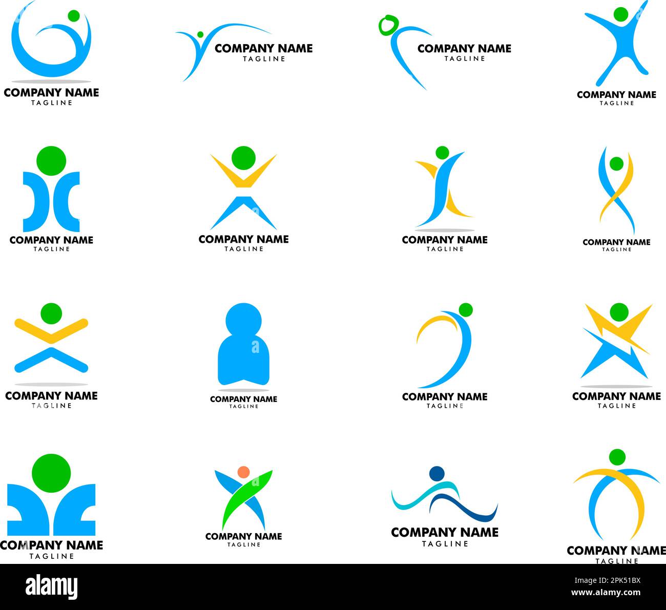 Set of People logo design vector illustration Stock Vector Image & Art ...