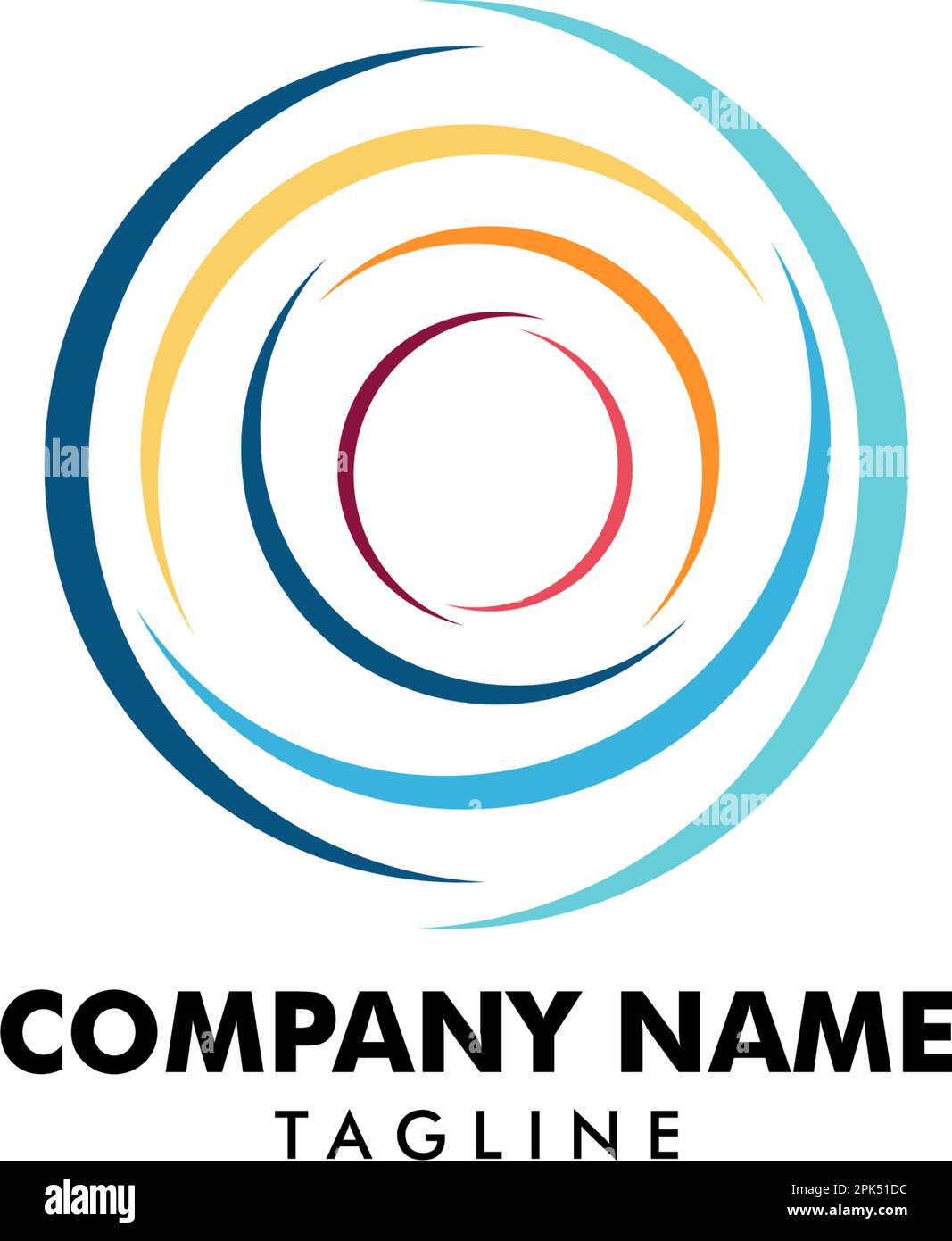 Abstract circle logo design hi-res stock photography and images - Alamy