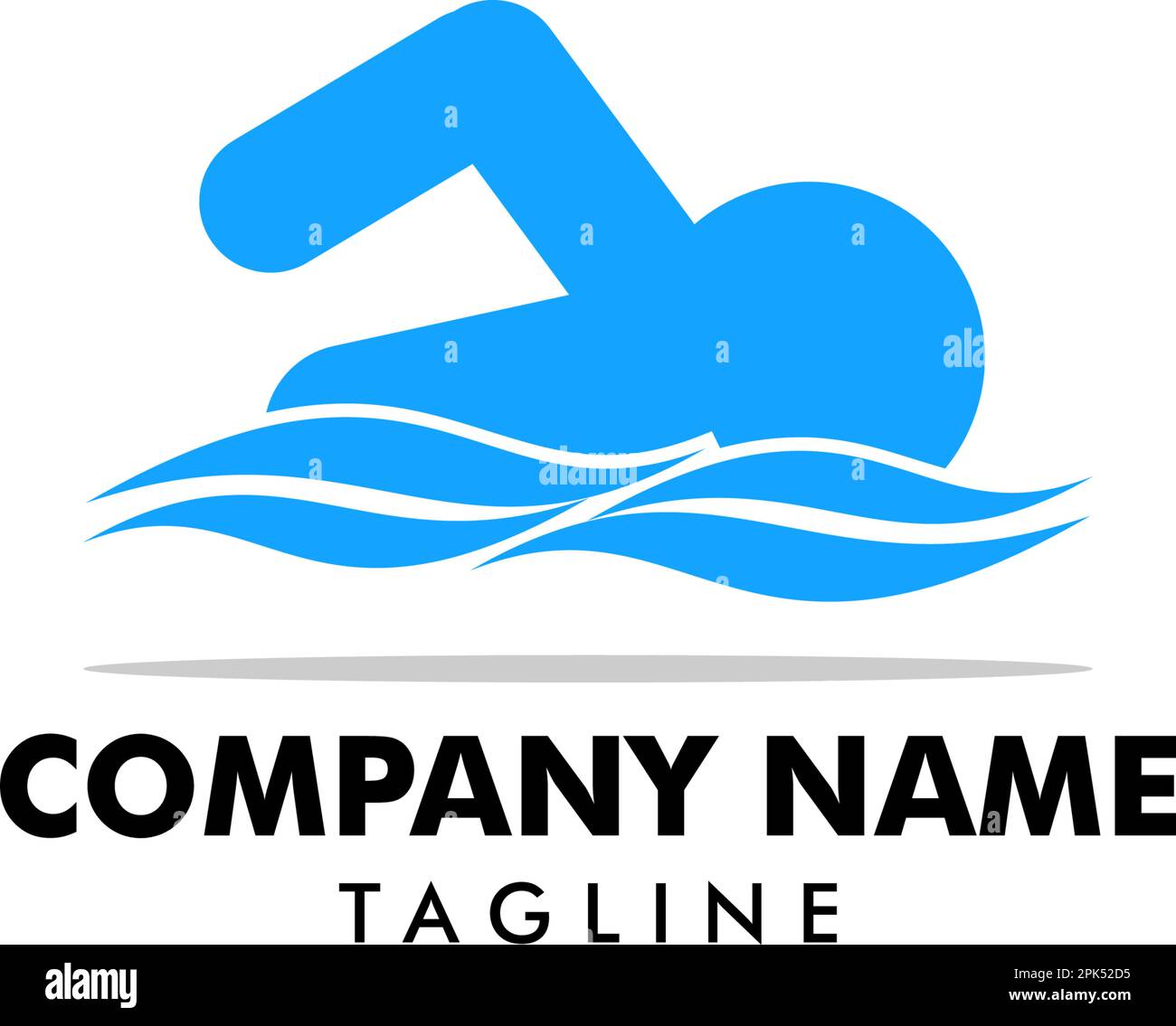 Swimming water sport vector logo design Stock Vector Image & Art - Alamy