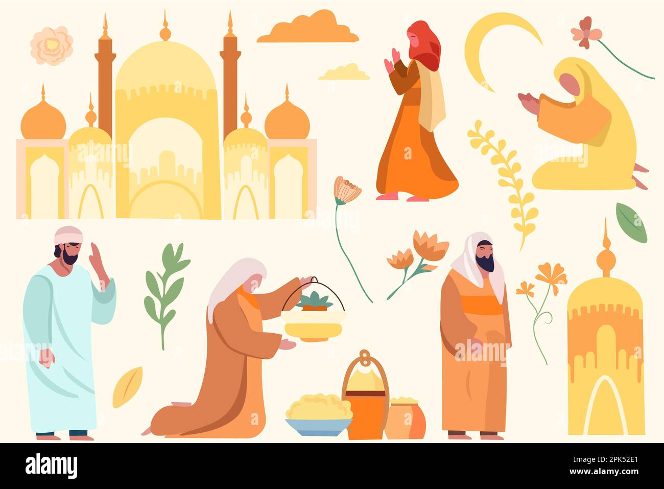 Celebrating Together, A Joyful Muslim Community. A devout Muslims ...