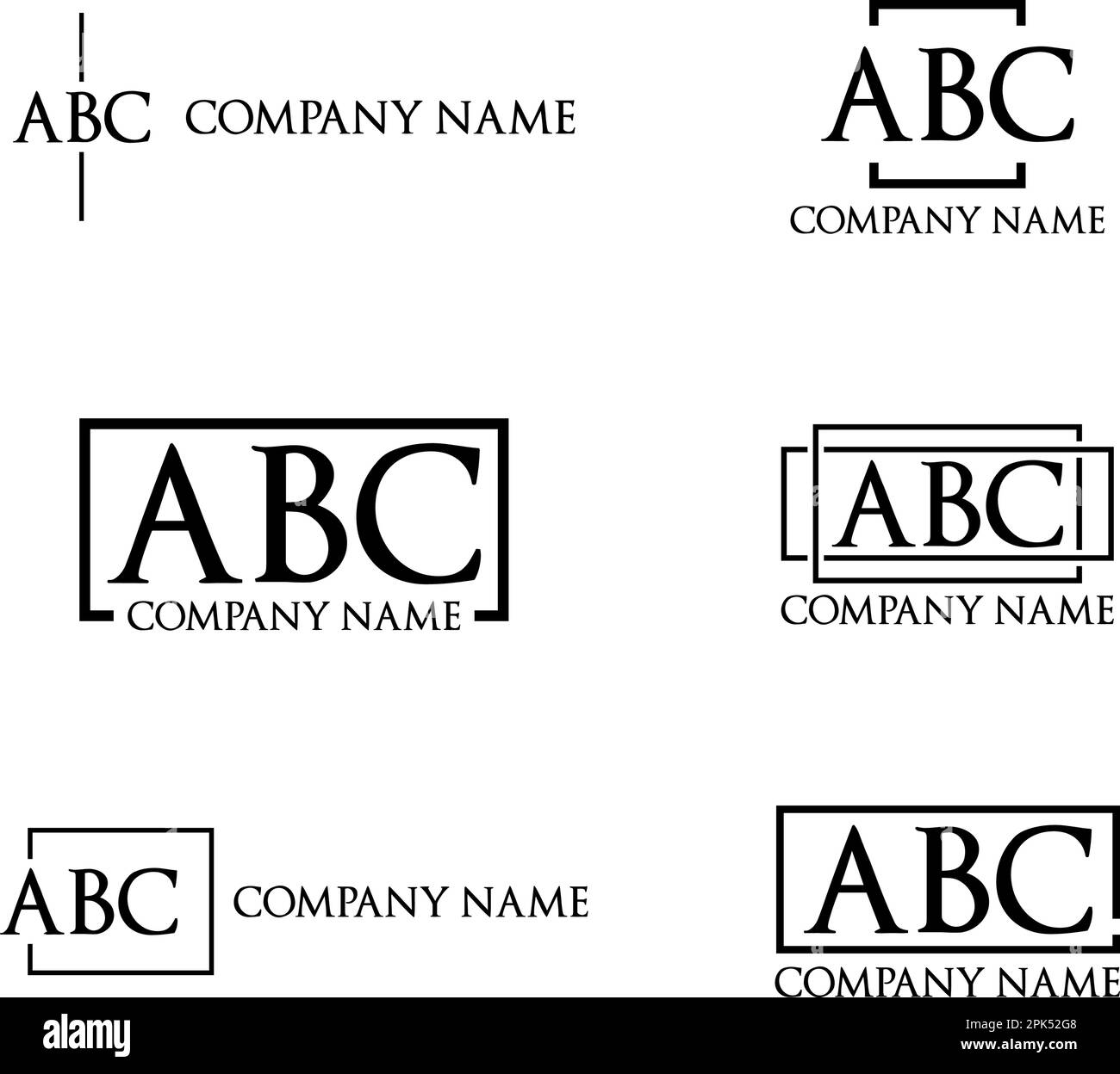 Set of Logo Letter Designs Simple and Minimalis Stock Vector Image ...