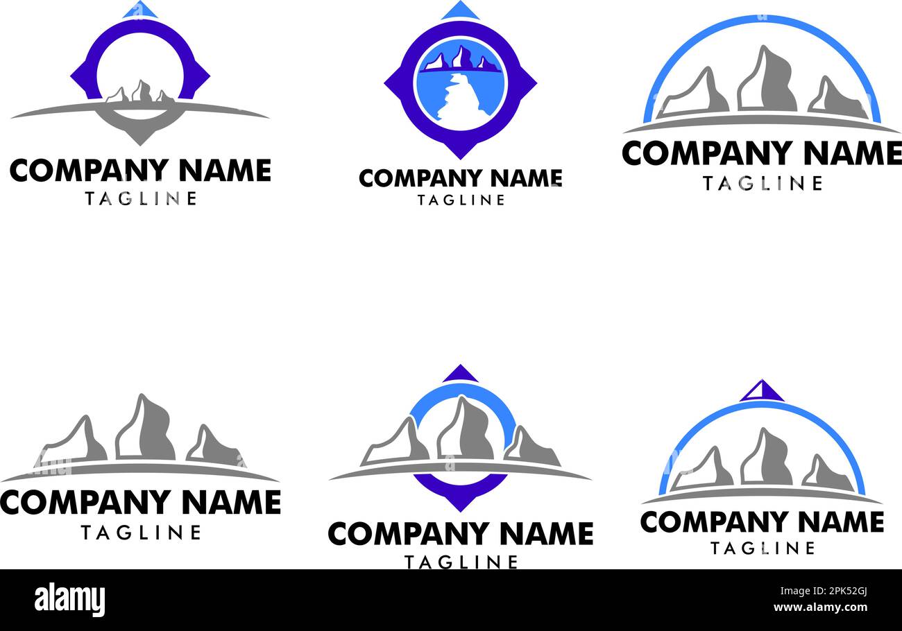 Set of Rock hill logo vector illustration Stock Vector Image & Art - Alamy