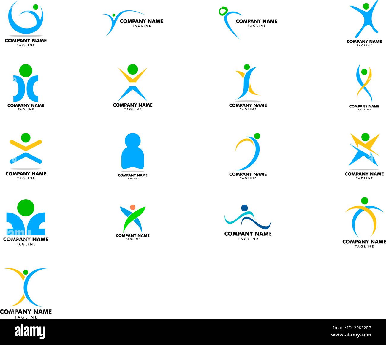 Set of People logo design vector illustration Stock Vector Image & Art ...