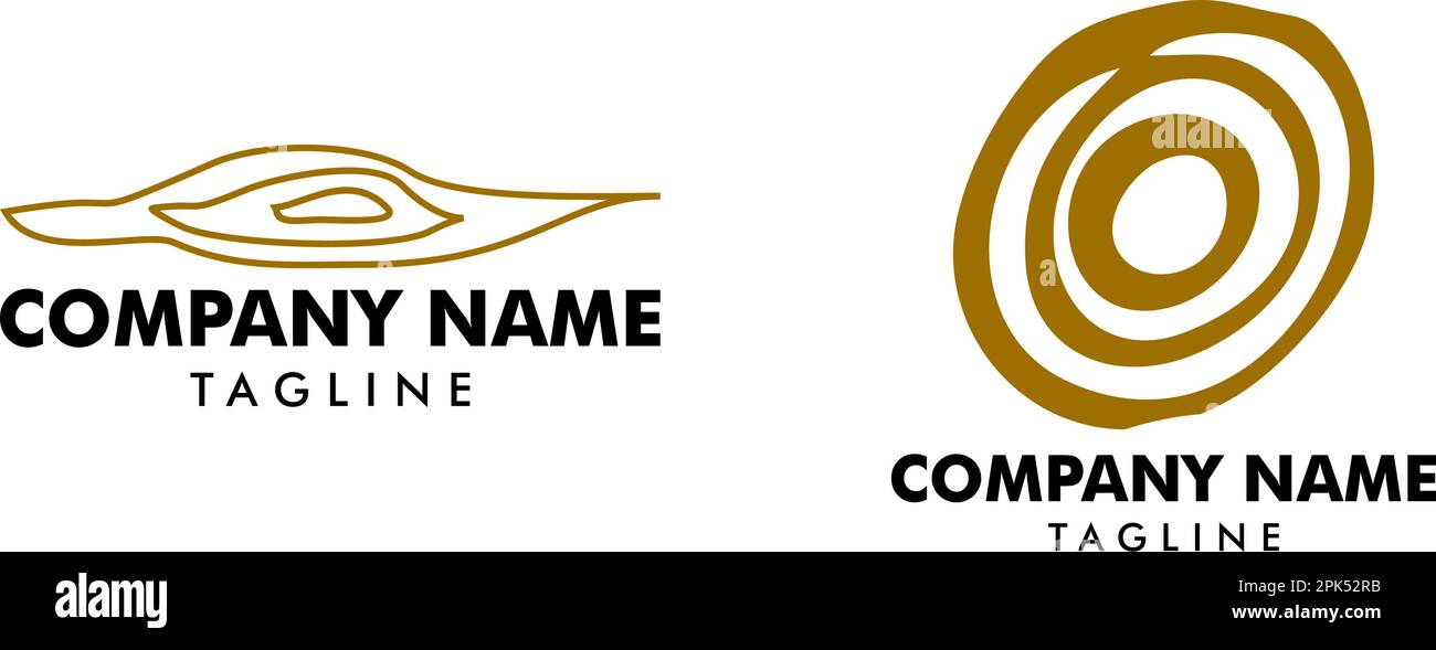 Set of Wood texture symbol logo illustration Stock Vector Image & Art ...