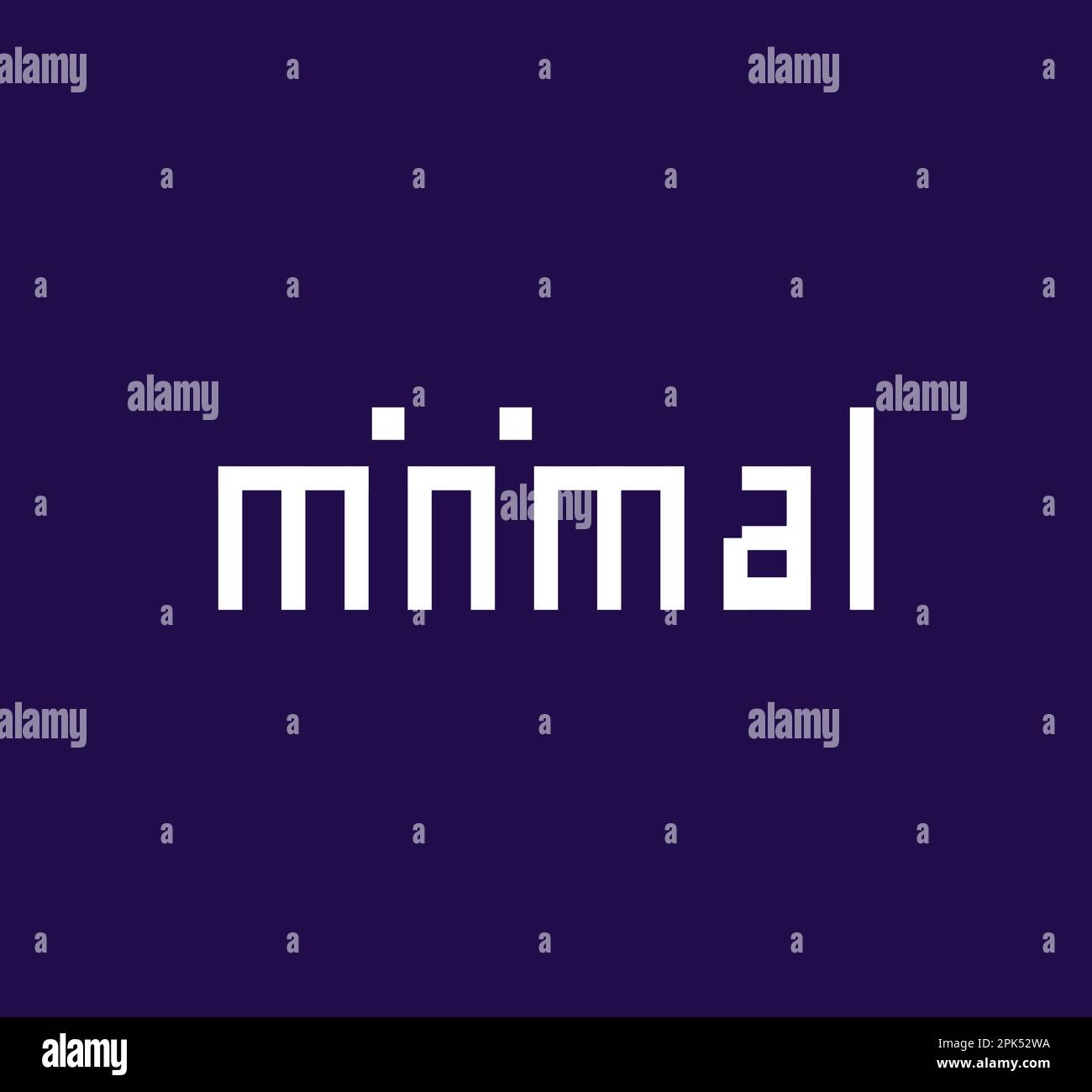 Minimal typographic logo. Simple design. Perfect minimal logo template ...