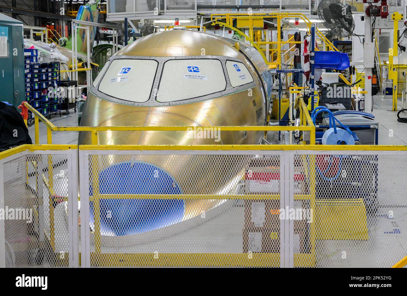 Montreal, Canada. 05th Apr, 2023. A Bombardier Challenger 3500 aircraft ...