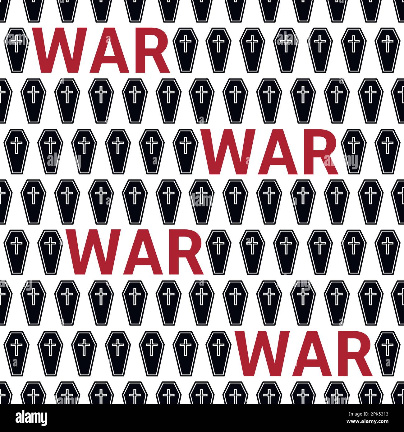 War concept. Seamless pattern with coffins Stock Vector Image & Art - Alamy War concept. Seamless pattern with coffins Stock Vector Image & Art - Alamy