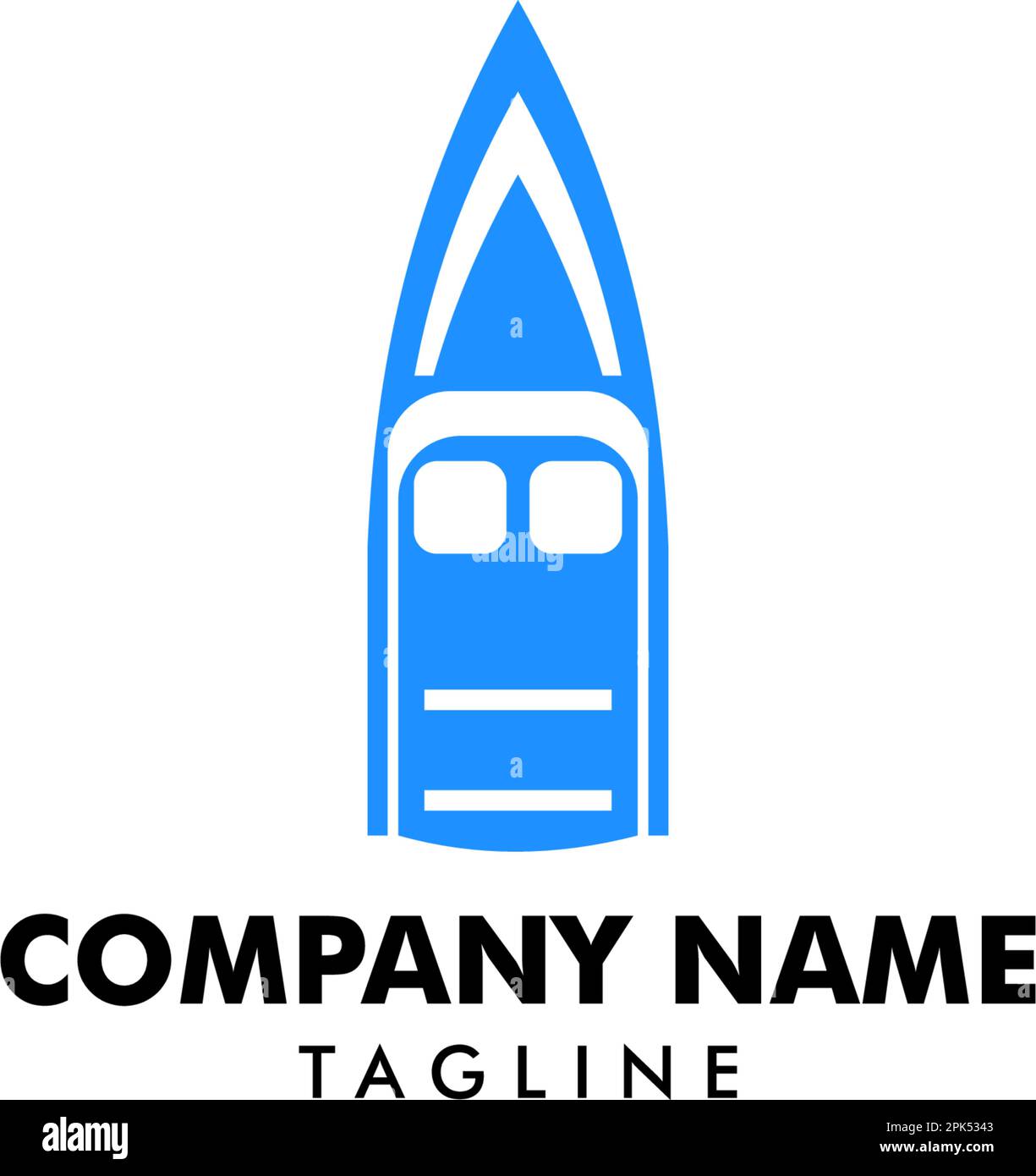 Speed boat logo design template, Sea boat logo design concept Stock ...