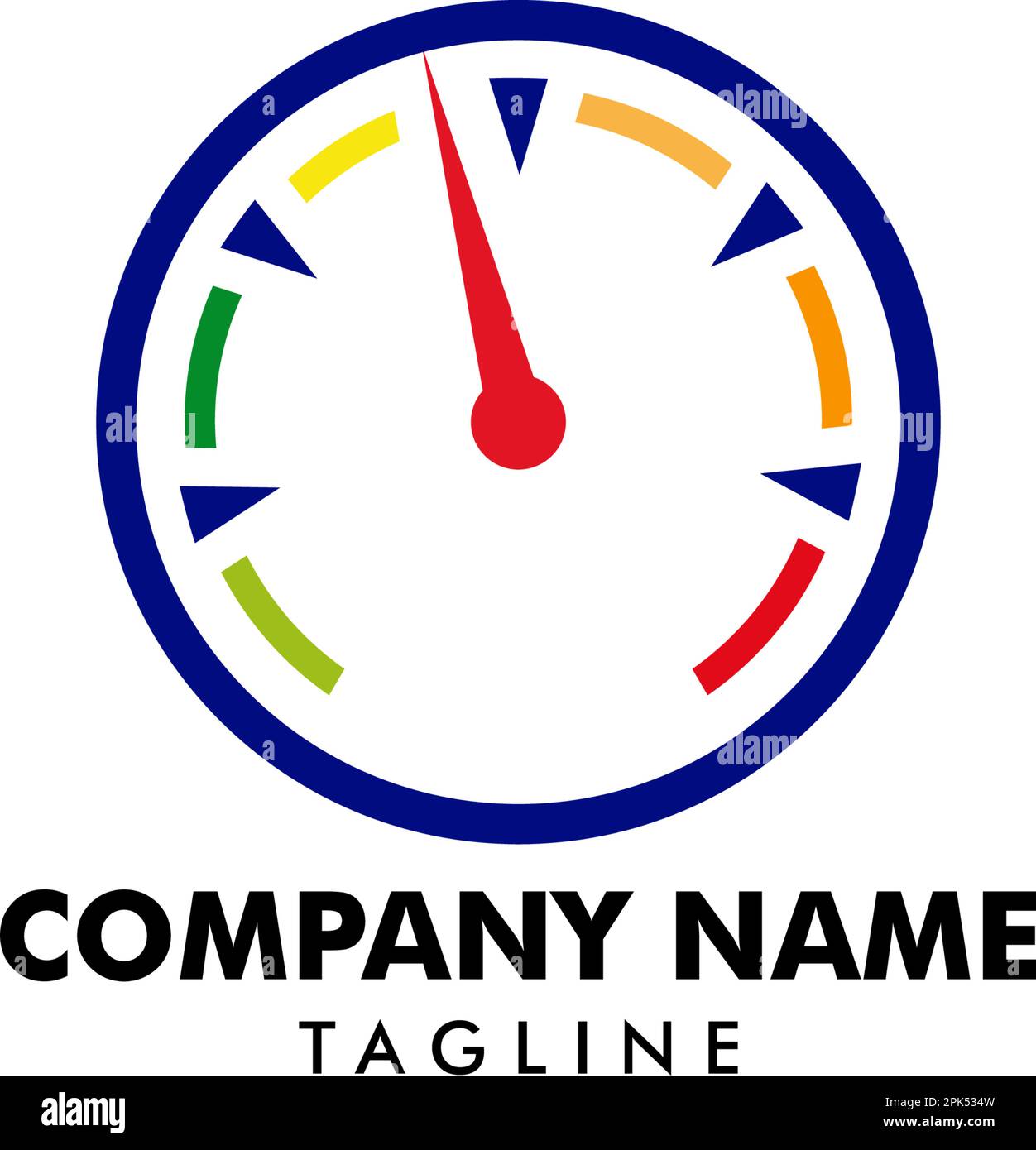 Speedometer logo icon vector illustration Stock Vector Image & Art - Alamy