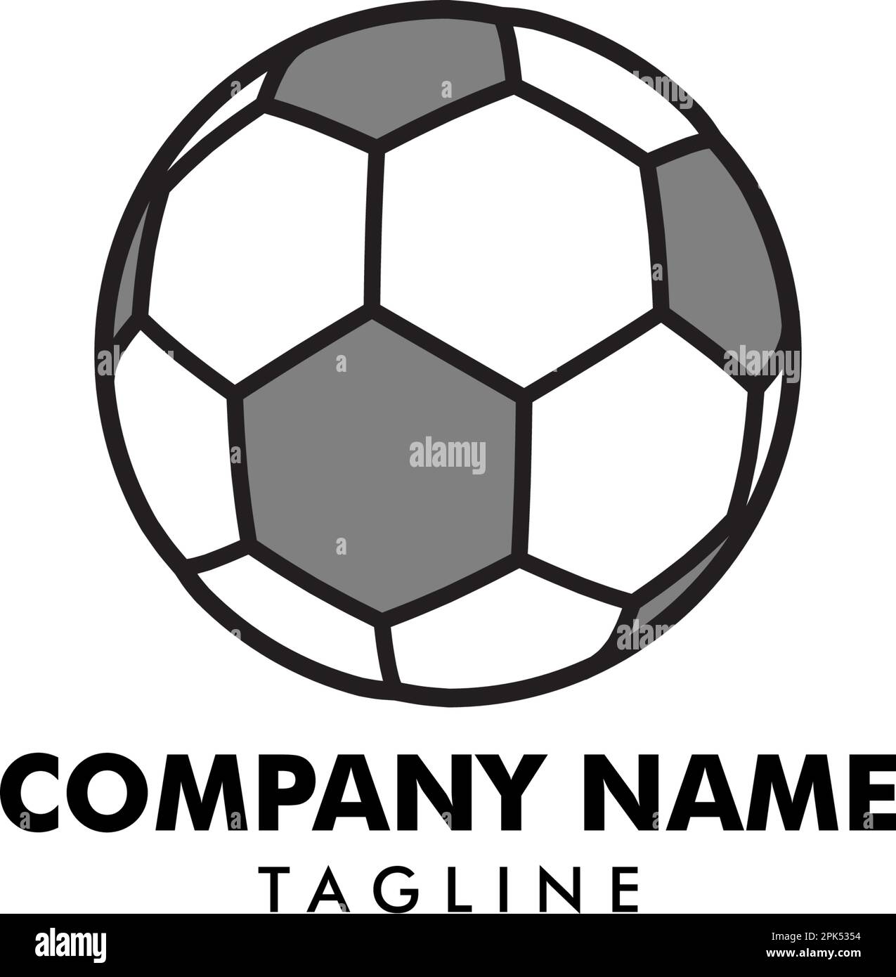 Soccer ball icon logo vector illustration Stock Vector Image & Art - Alamy