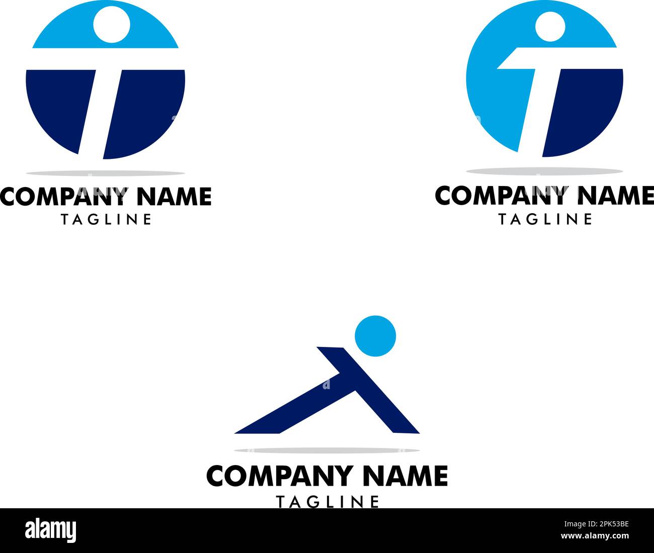 Set of Letter T People Logo Template Stock Vector Image & Art - Alamy