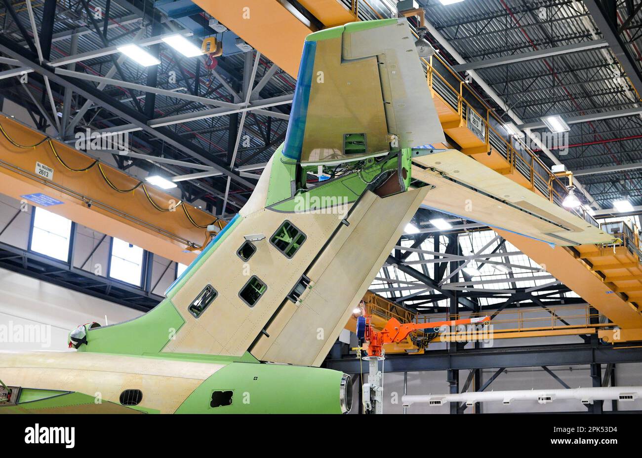 Montreal, Canada. 05th Apr, 2023. A Bombardier Challenger aircraft is ...